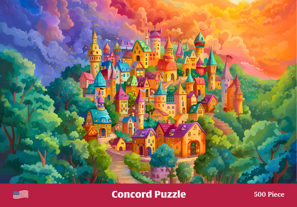 Castles in Clouds 500 Piece Puzzle - Concord Puzzle